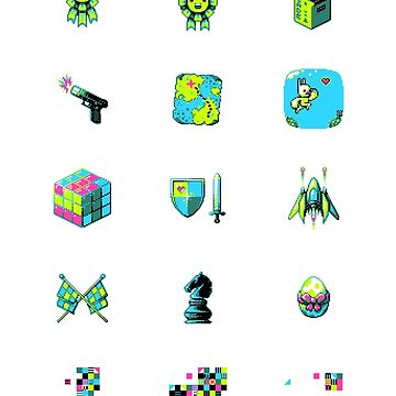 "Game Jolt Category Icons - Sticker Sheet" Sticker for Sale by gamejolt ...