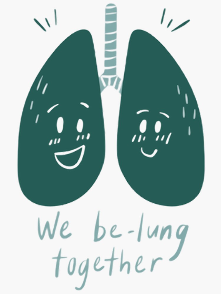 "Cute Lungs" Sticker for Sale by HCAdesing | Redbubble