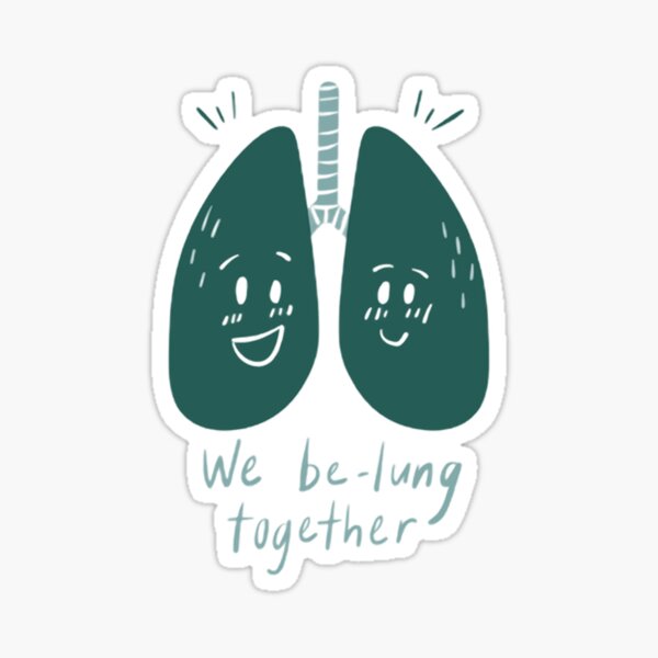 "Cute Lungs" Sticker for Sale by HCAdesing | Redbubble