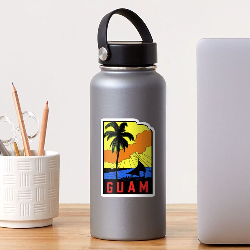 "Guam Vintage Travel Decal" Sticker for Sale by hilda74 | Redbubble