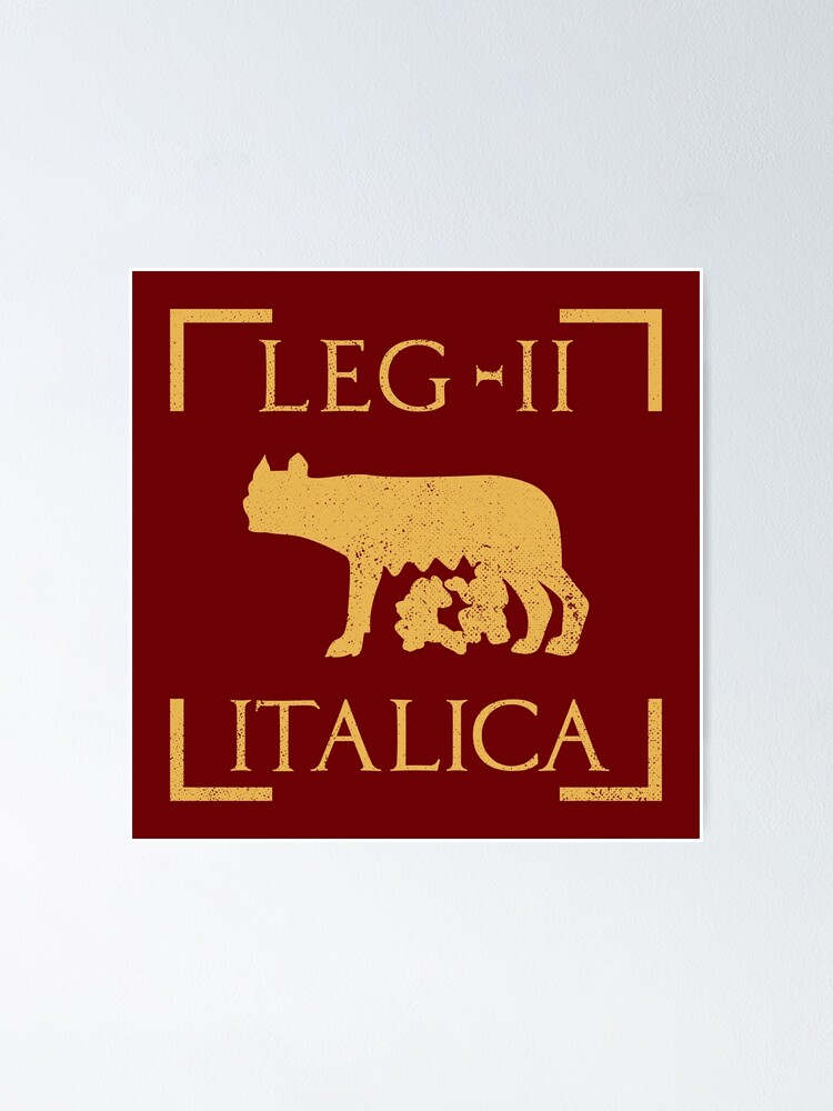 "Legio II Italica Wolf Emblem Roman Legion" Poster for Sale by zeno27 ...