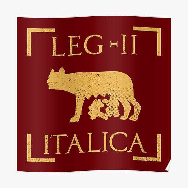 "Legio II Italica Wolf Emblem Roman Legion" Poster by zeno27 | Redbubble