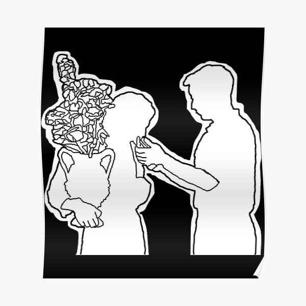 "Atonement - Outline Sticker" Poster for Sale by lattpag | Redbubble