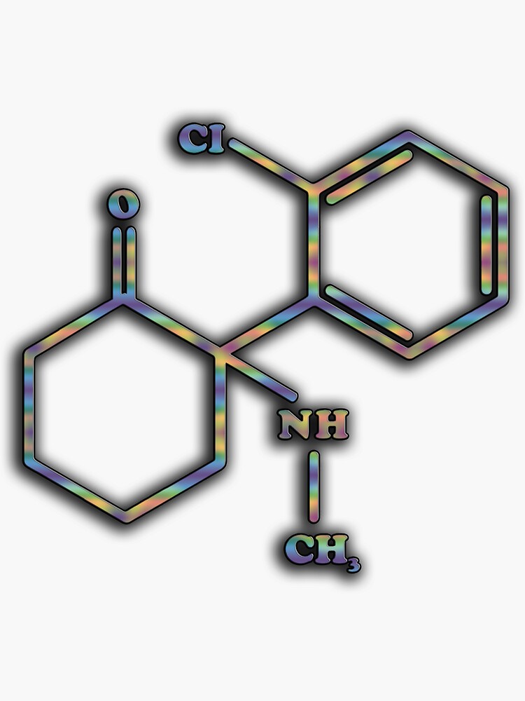"Ketamine colored" Sticker for Sale by Orinocco | Redbubble