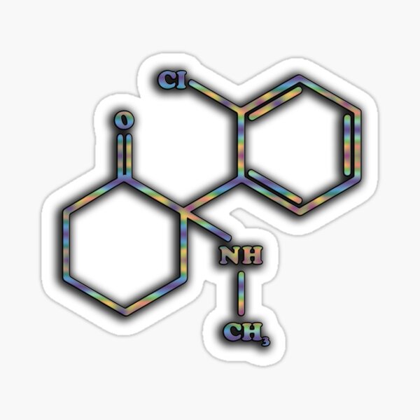 "Ketamine colored" Sticker for Sale by Orinocco | Redbubble