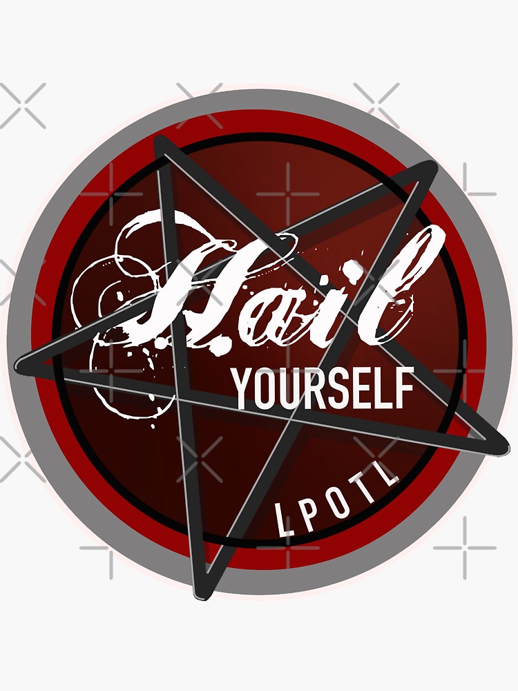 "Hail yourself" Sticker for Sale by CultofBear | Redbubble