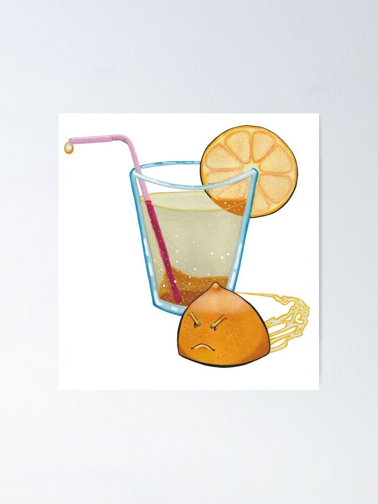 "Angry lemon" Poster by Tappiocca | Redbubble