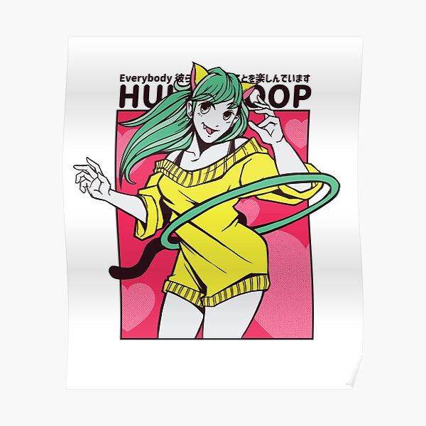 ""Every Body Hula Hoop" Anime Design" Poster for Sale by Watersolution ...