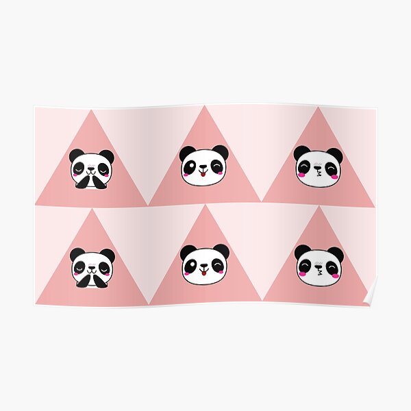 "Pink Cute Panda Design" Poster for Sale by THEGARDENERSEED | Redbubble