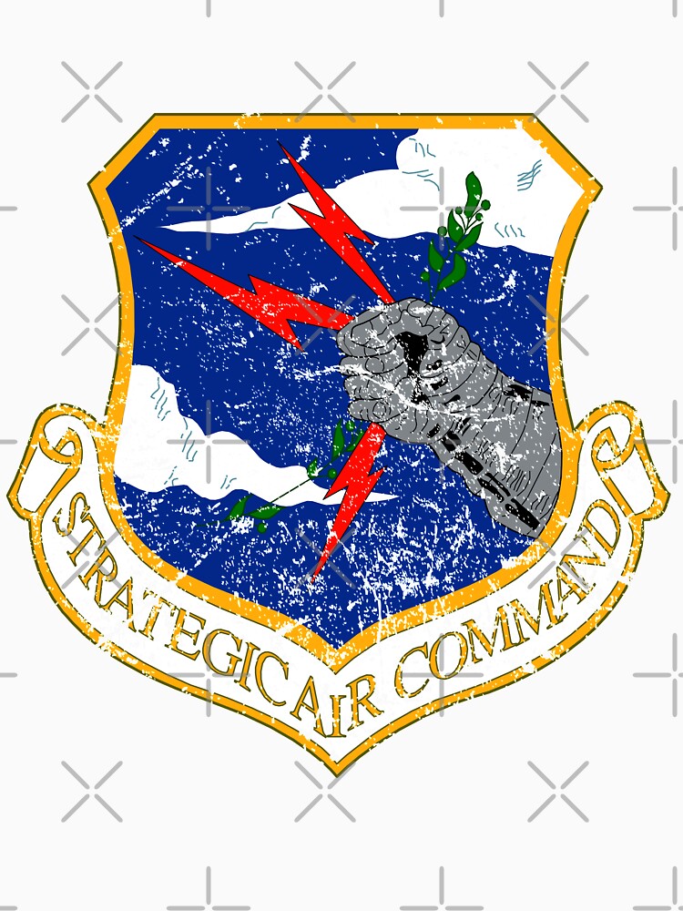 "Strategic Air Command - Large Color Logo" T-shirt for Sale by wykd ...