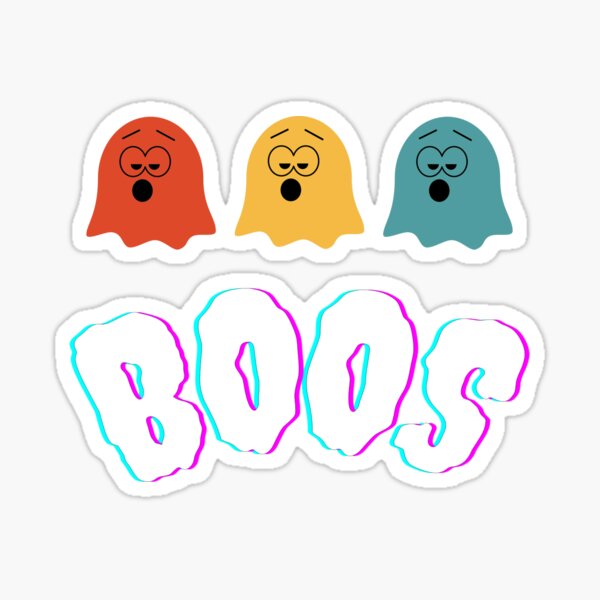 "Smiley Boos" Sticker by axilliaart | Redbubble