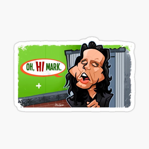 "Oh Hi Mark (Green Screen) " Sticker for Sale by RyanAlexande | Redbubble