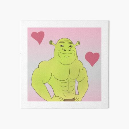"seggsy shrek" Art Board Print for Sale by ray-visage | Redbubble