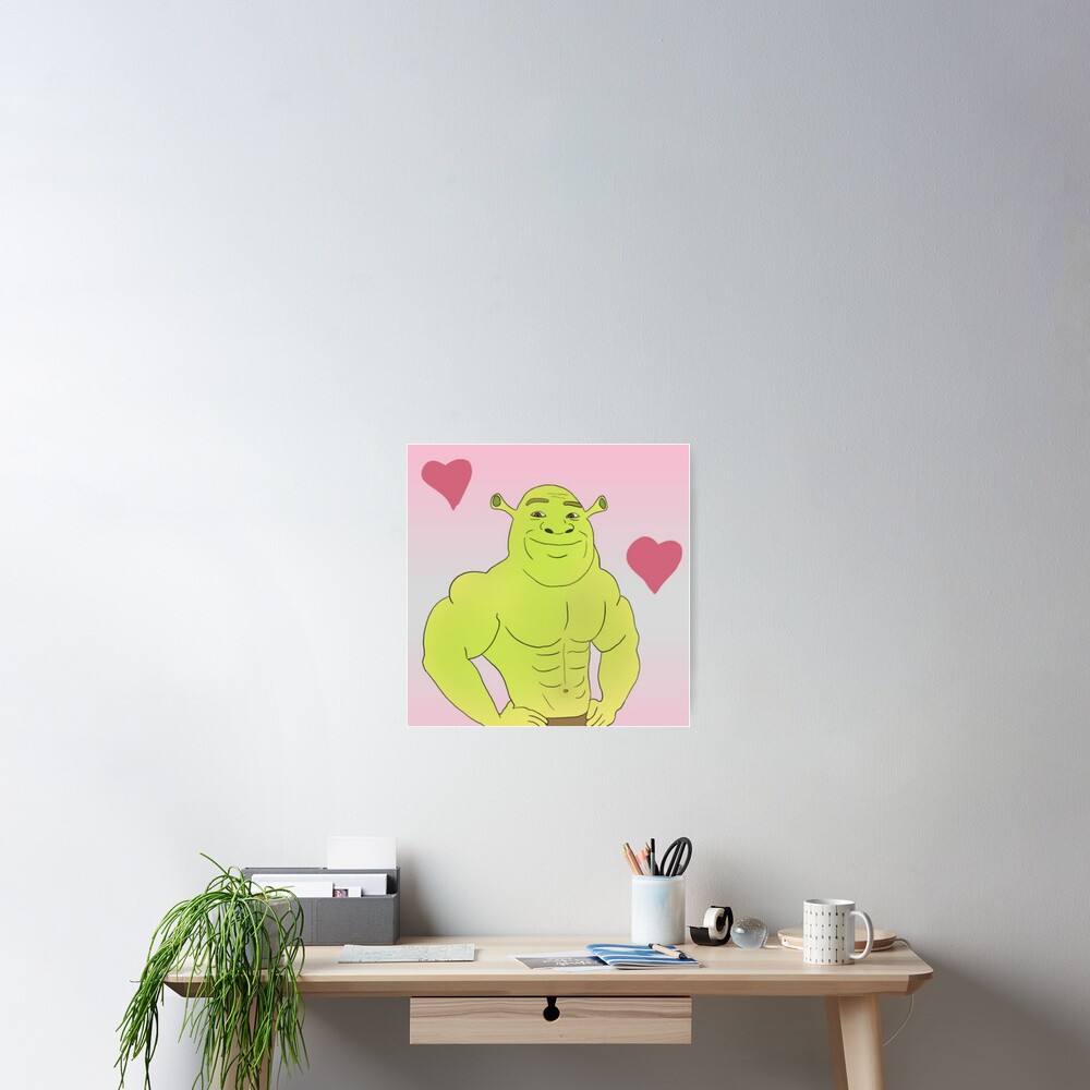 "seggsy shrek" Poster for Sale by ray-visage | Redbubble