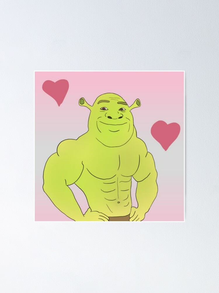 "seggsy shrek" Poster for Sale by ray-visage | Redbubble
