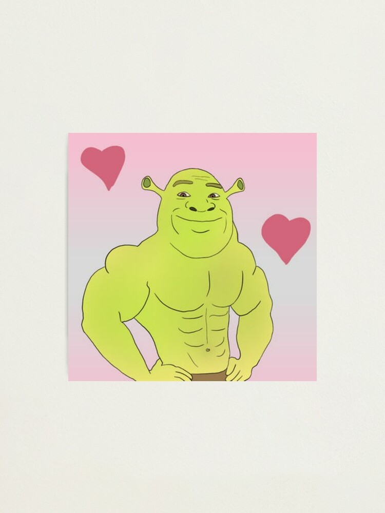 "seggsy shrek" Photographic Print for Sale by ray-visage | Redbubble