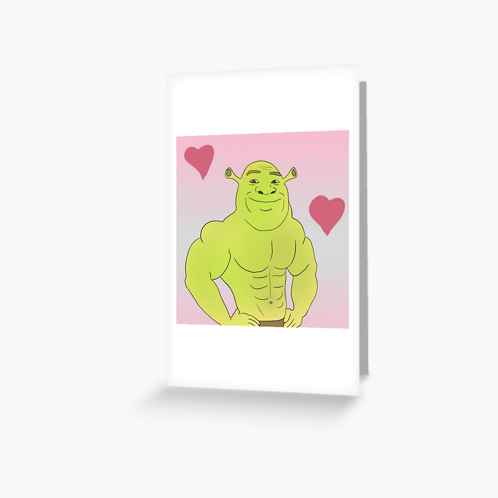"seggsy shrek" Greeting Card for Sale by ray-visage | Redbubble