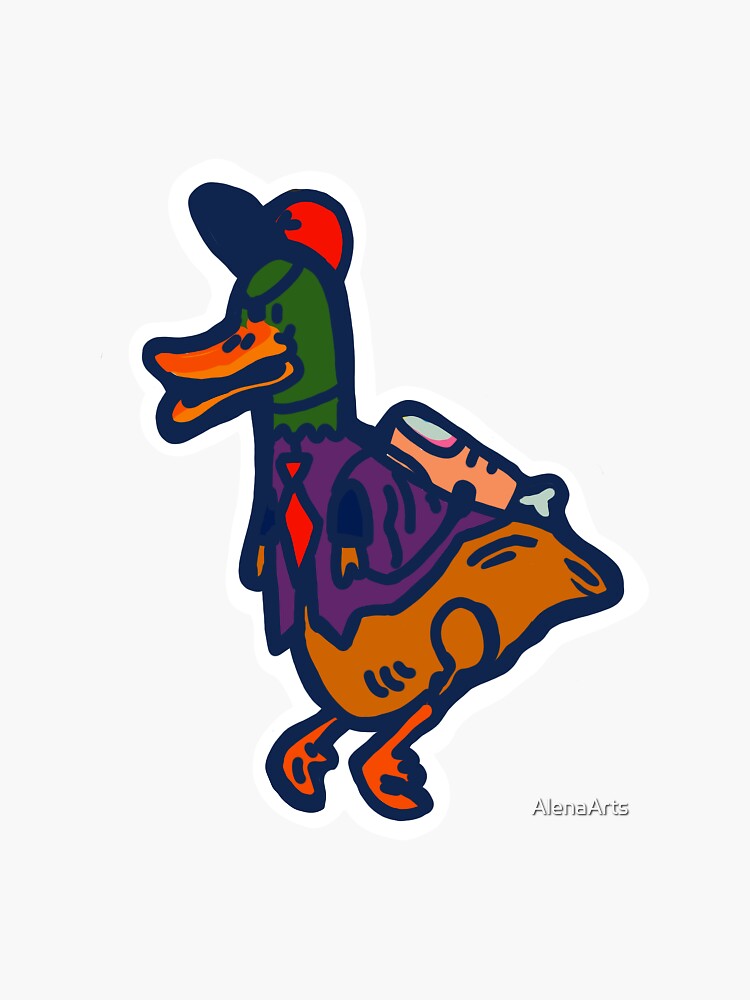 "Badduck" Sticker for Sale by AlenaArts | Redbubble