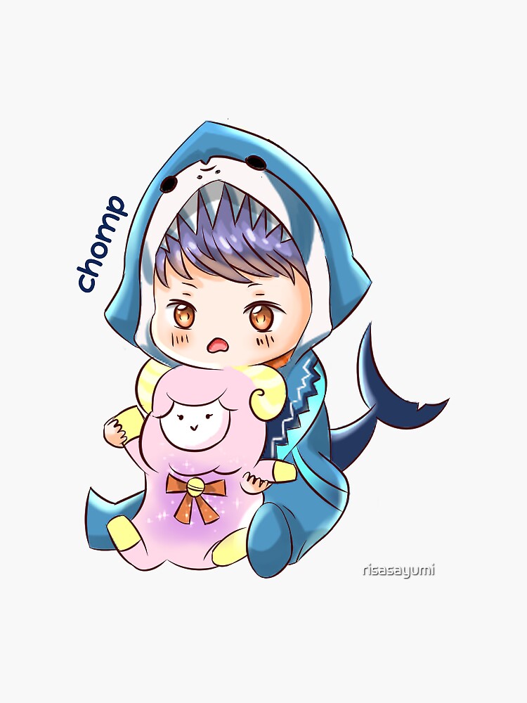"Obey me Shall we Date Leviathan / Levi Chibi (Onesie Ver.)" Sticker ...