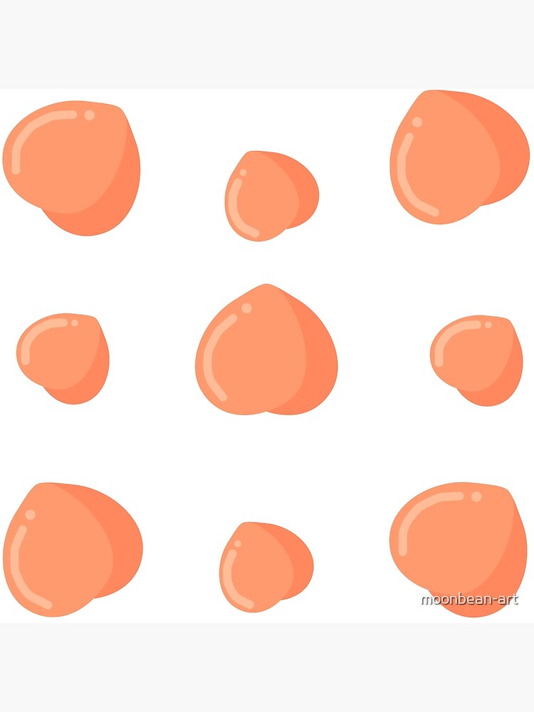 "cute peach sticker pack" Art Print for Sale by moonbean-art | Redbubble