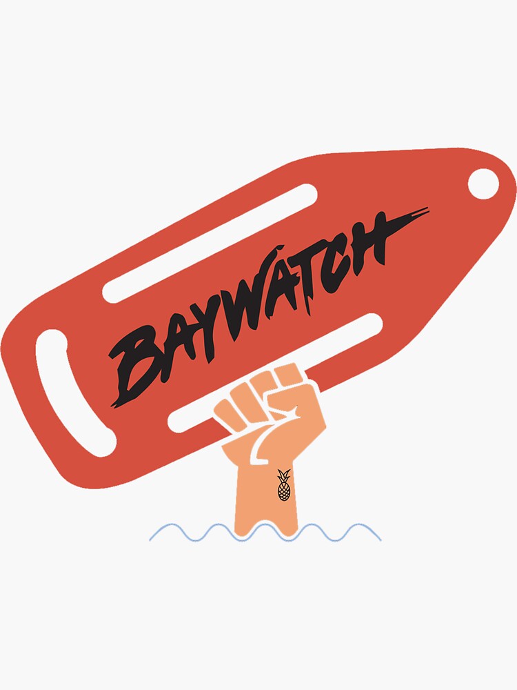 "baywatch" Sticker for Sale by AthenaThalia | Redbubble