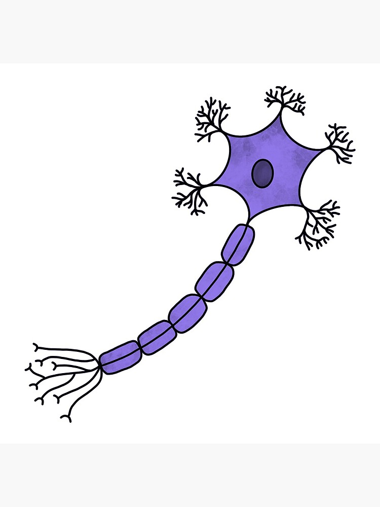 "Cute Neuron" Poster for Sale by courtsdoodles | Redbubble