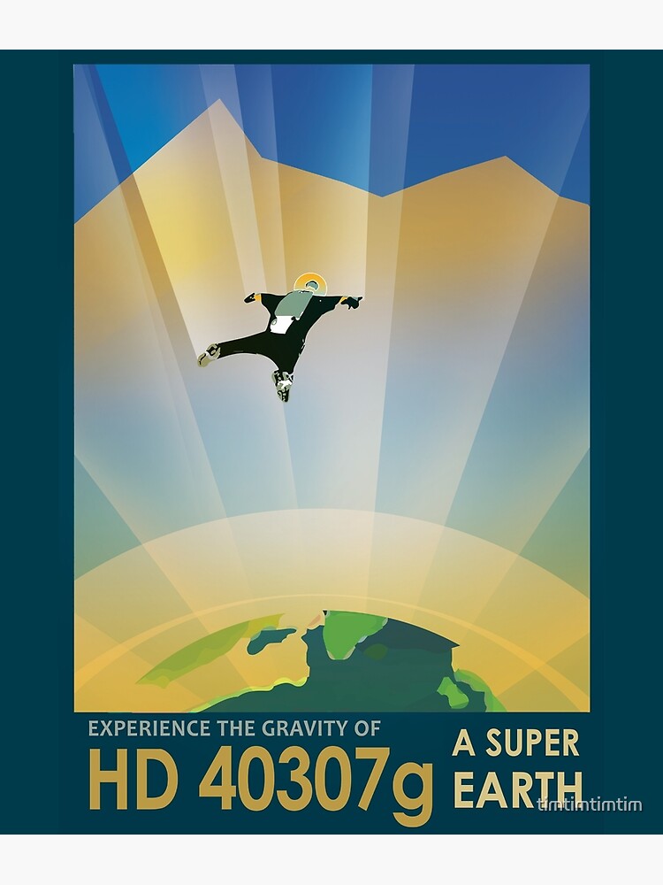 "Super Earth Future Space Tourism Poster Sci-fi" Art Print for Sale by ...