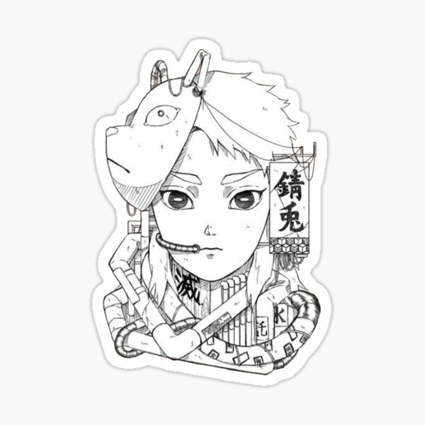 "Sabito steampunk" Sticker for Sale by Cursed-Teemo | Redbubble