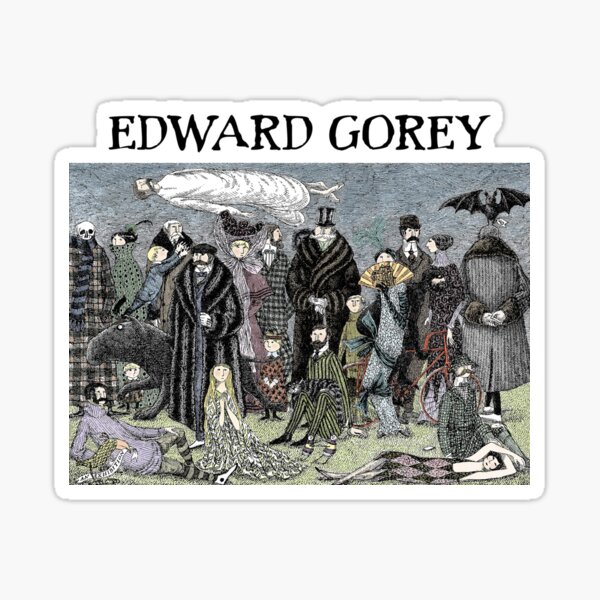 "Worship God - Gorey " Sticker by Philliperman | Redbubble