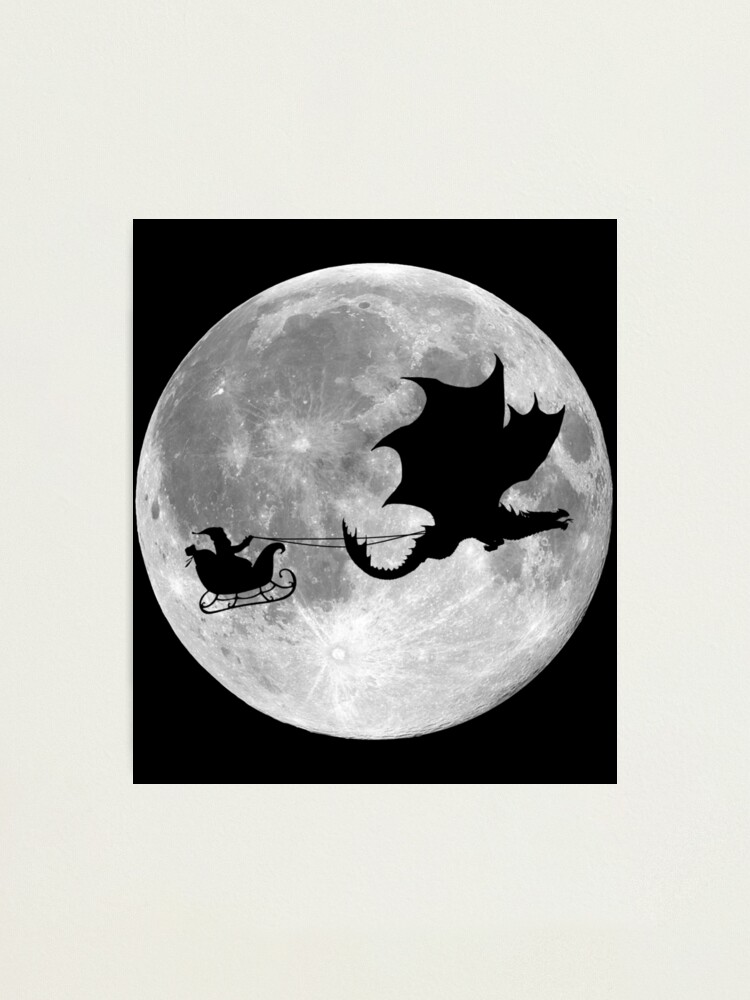 "Santa Claus Dragon Rider Sleigh Ride" Photographic Print for Sale by ...