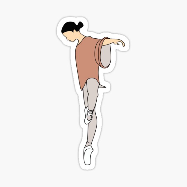 "Dancing Girl Art " Sticker for Sale by simplife-art | Redbubble