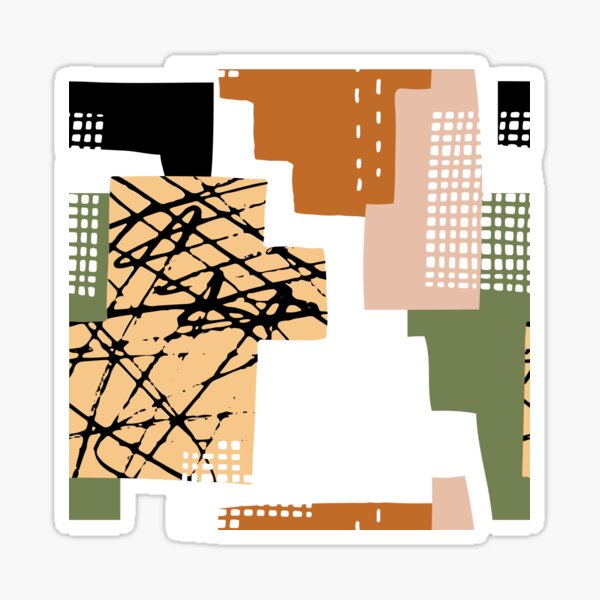 "Color Blocks" Sticker for Sale by Hunny-97 | Redbubble