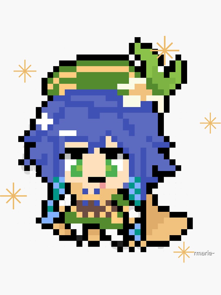 "Venti Pixel art " Sticker for Sale by rmarie- | Redbubble