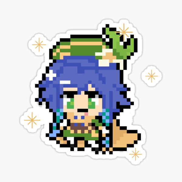 "Venti Pixel art " Sticker for Sale by rmarie- | Redbubble