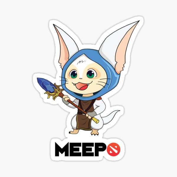"Meepo Dota 2 Cartoon" Sticker for Sale by spnoward | Redbubble