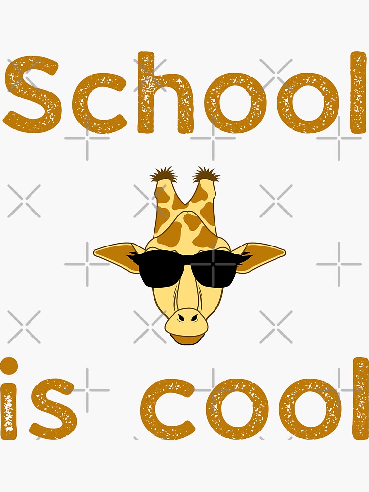 "School is Cool" Sticker by LamaraK | Redbubble