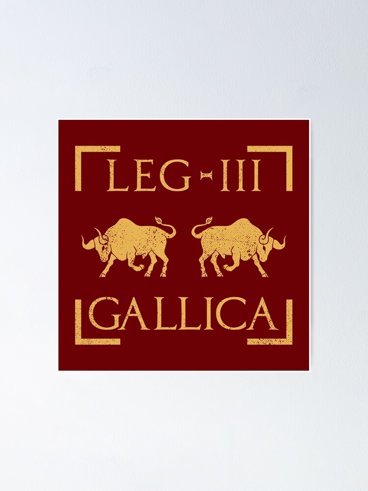 Póster «Legio III Gallica Taurus Toro Emblema Legión Romana» de zeno27 ...