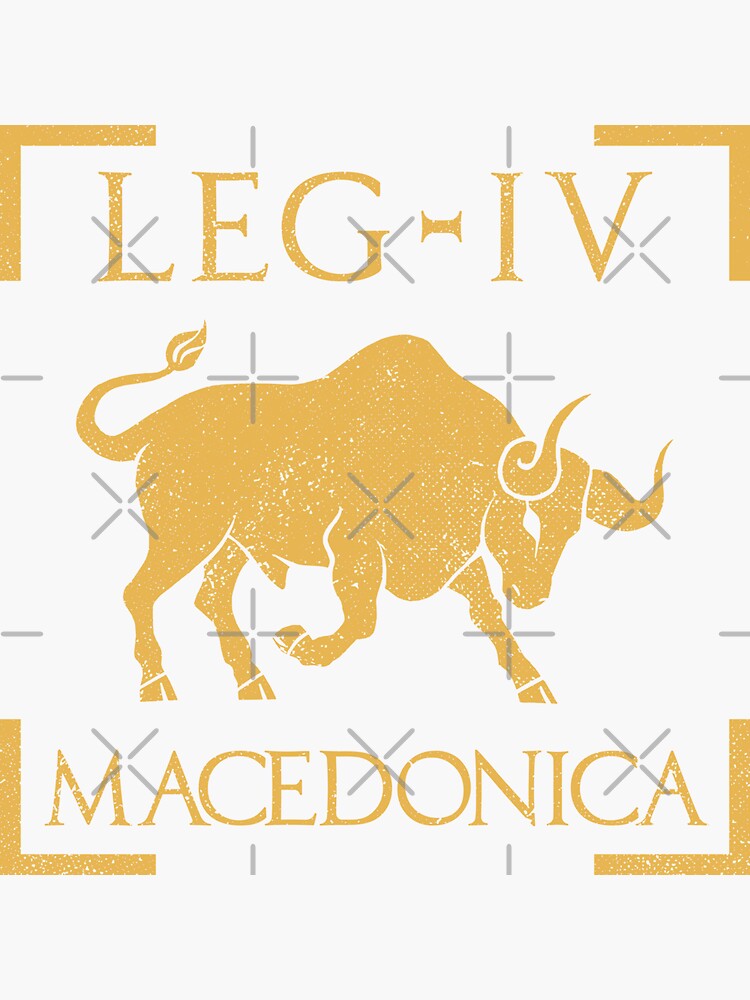 "Legio IV Macedonica Bull Emblem Roman Legion" Sticker for Sale by ...
