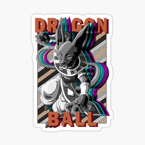"Beerus Dragon Ball " Sticker by urnPikeTreasure | Redbubble