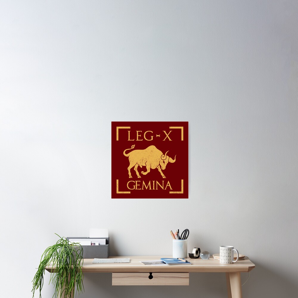 Póster «Legio X Gemina Toro Emblema Legión Romana» de zeno27 | Redbubble