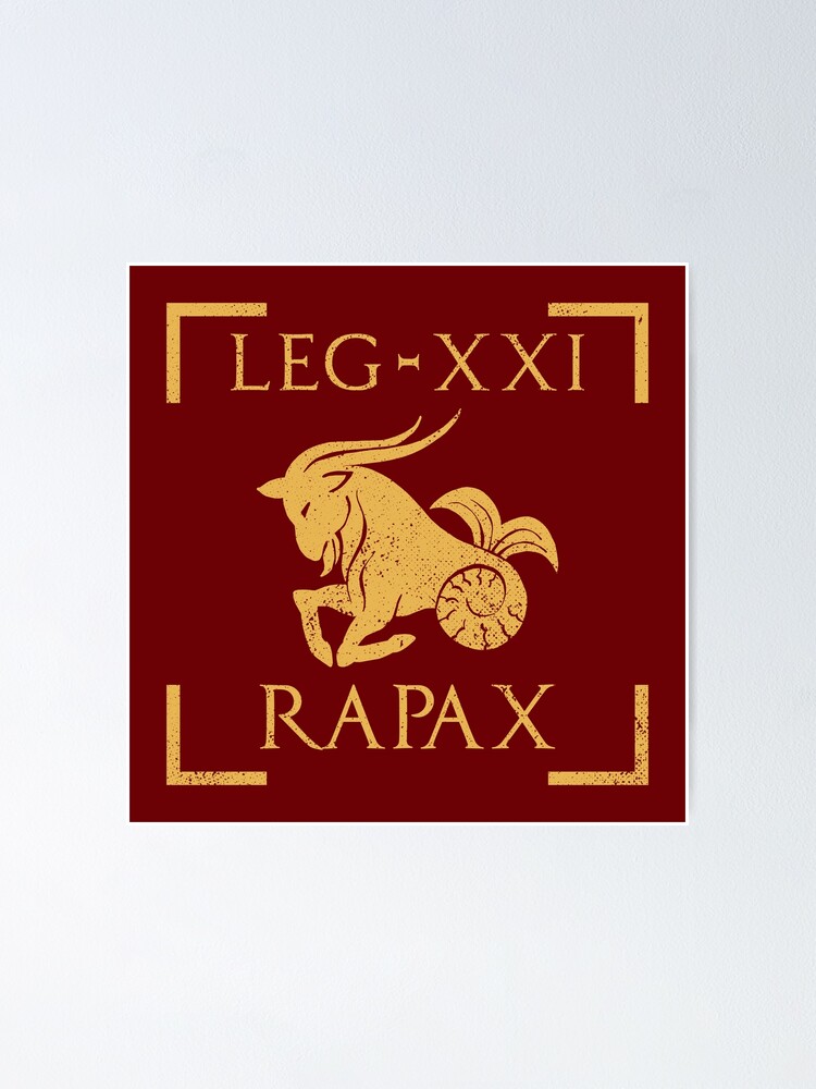 "Legio XXI Rapax Steinbock Emblem Römische Legion" Poster von zeno27 ...