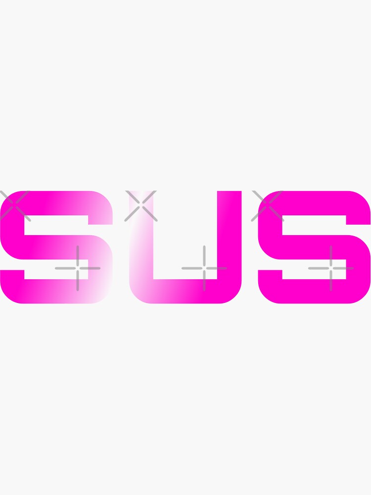 "SUS" Sticker for Sale by BackBacon | Redbubble