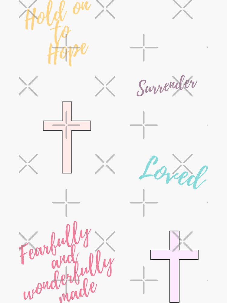 "Faith Quote Sticker Pack " Sticker for Sale by Nstroysn64 | Redbubble