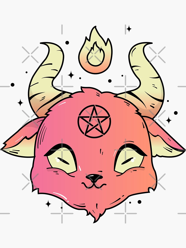 "Pink Ram" Sticker by LMcDs | Redbubble
