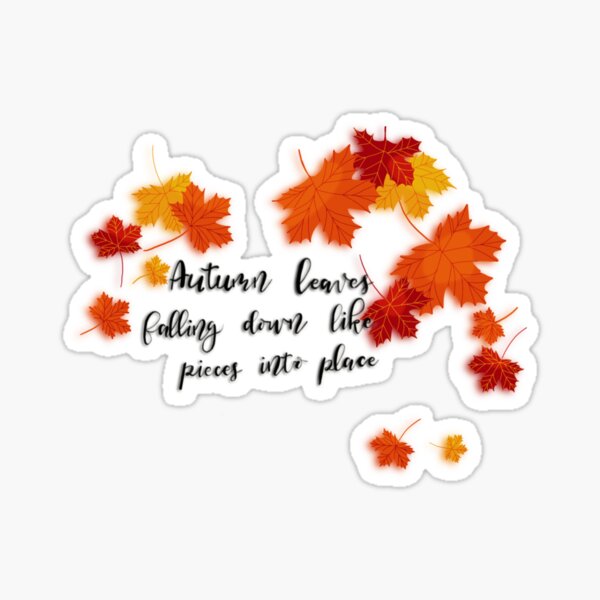 "All too well, Taylor Swift, autumn leaves falling down like pieces ...