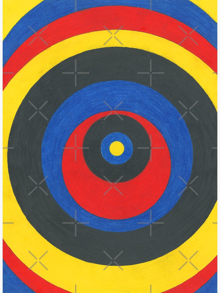 "Bullseye Circle Pattern" Sticker for Sale by KyoParasite | Redbubble