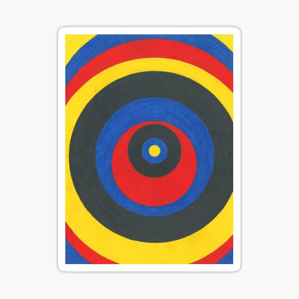 "Bullseye Circle Pattern" Sticker for Sale by KyoParasite | Redbubble
