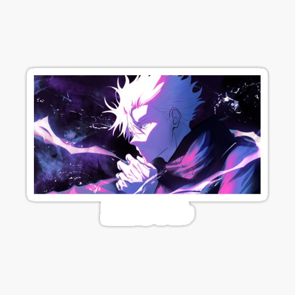 "angry gojo satoru with full power" Sticker by shouto4 | Redbubble