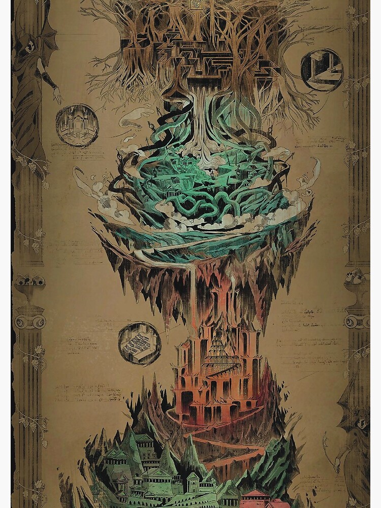 "Hades Underworld Map" Spiral Notebook for Sale by Yazmeen131 | Redbubble