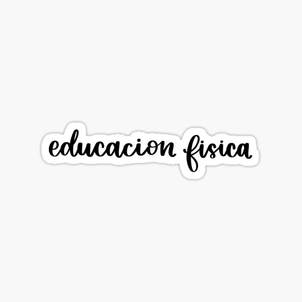 "Educacion Física Folder/Binder sticker" Sticker for Sale by RT ...